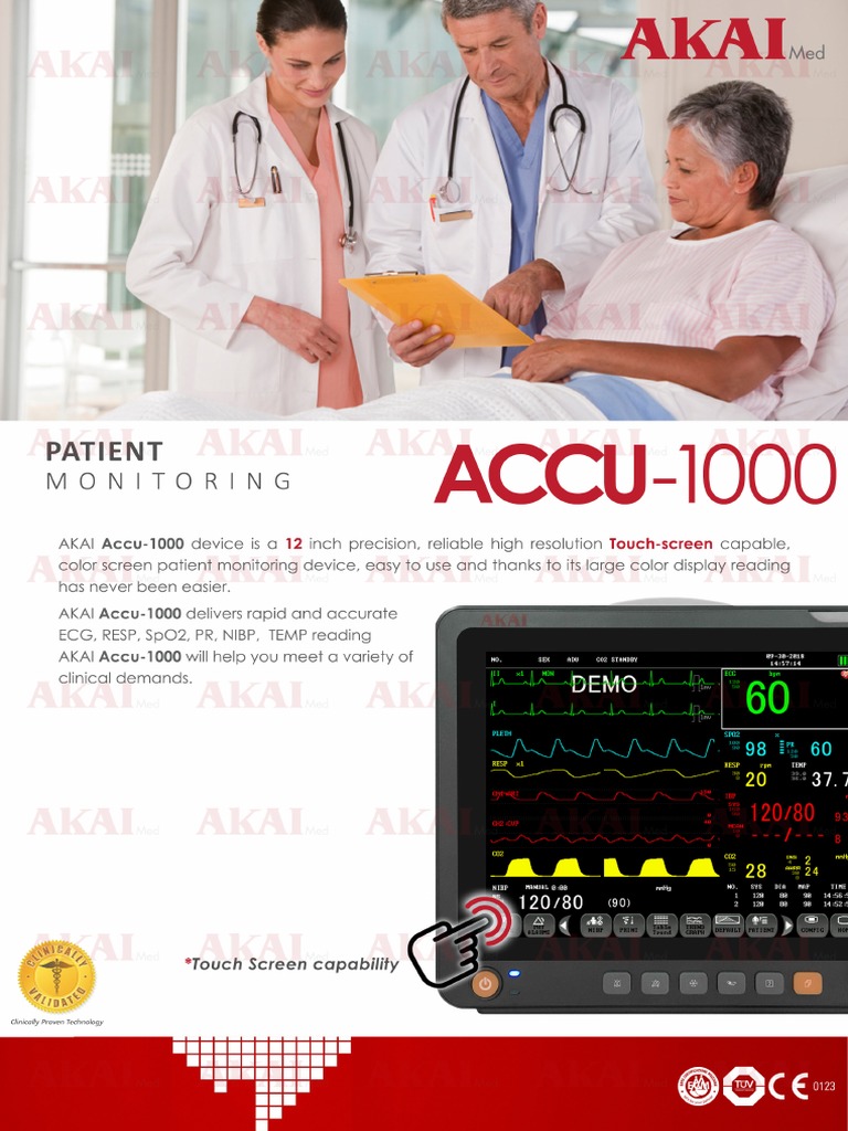 Akai Med Monitor Brochure Accu-1000 | PDF