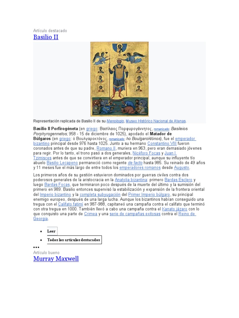 Basilio II | PDF | imperio Bizantino