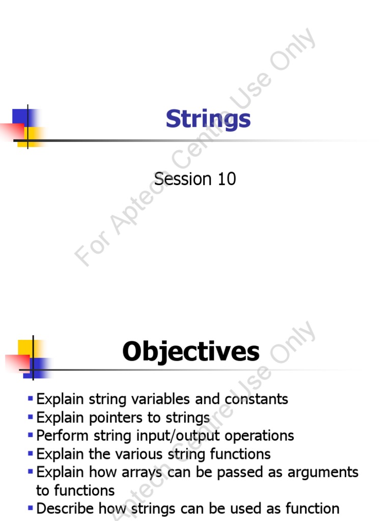 Session 10 Pdf String Computer Science Variable Computer Science 