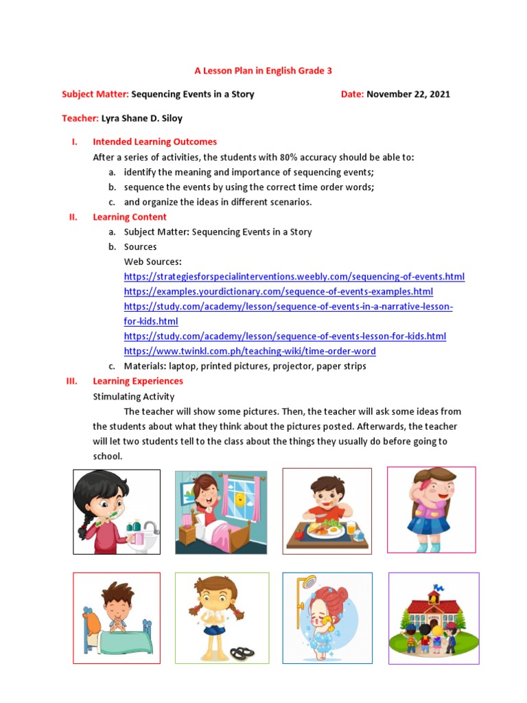 A Lesson Plan in English Grade 3 | PDF | Lesson Plan | Lemonade