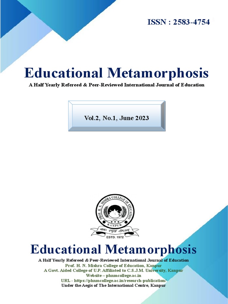 Educational Metamorphosis Journal Vol 2 No 1 | PDF | Artificial Intelligence | Intelligence (AI ...