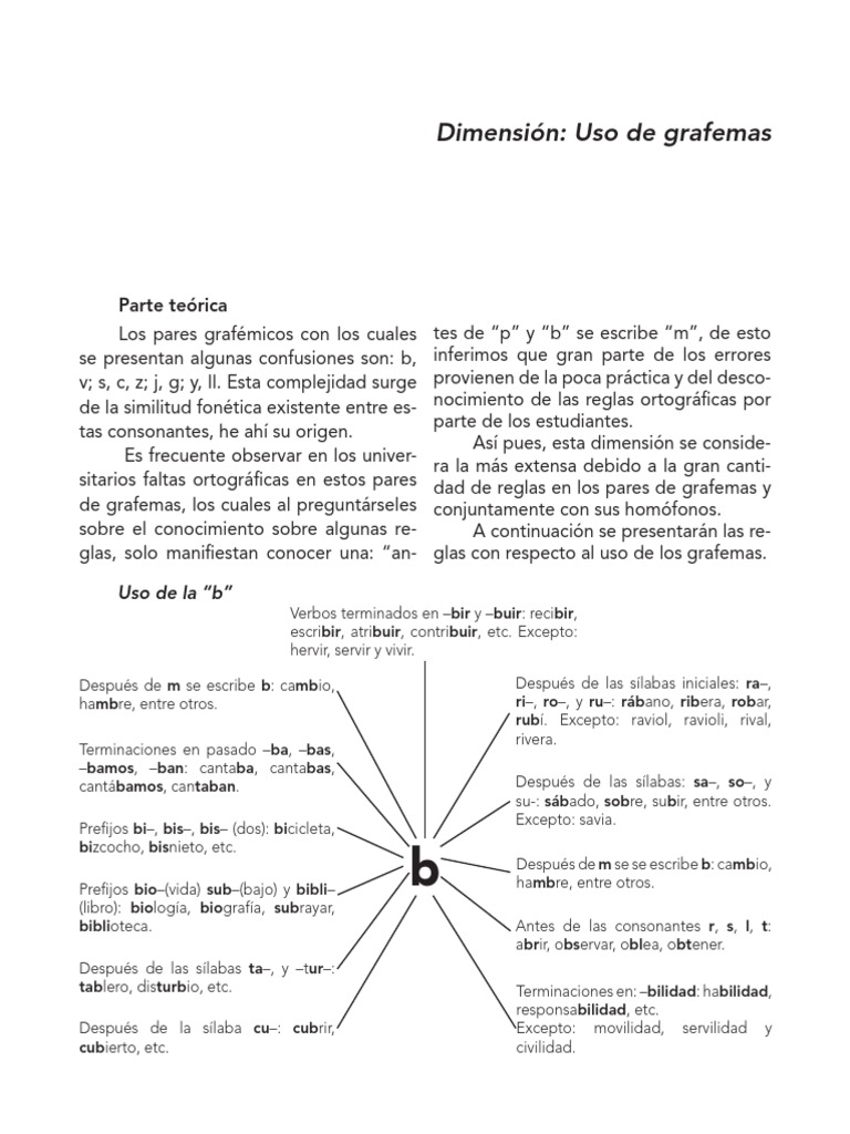 Grafemas, Homófonos y Detalles Ortográficos 2023 | PDF