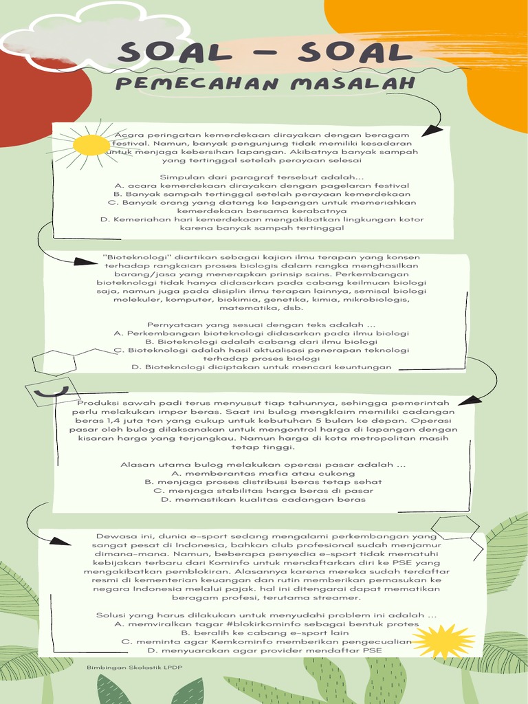 Soal Problem Solving LPDP (1) | PDF