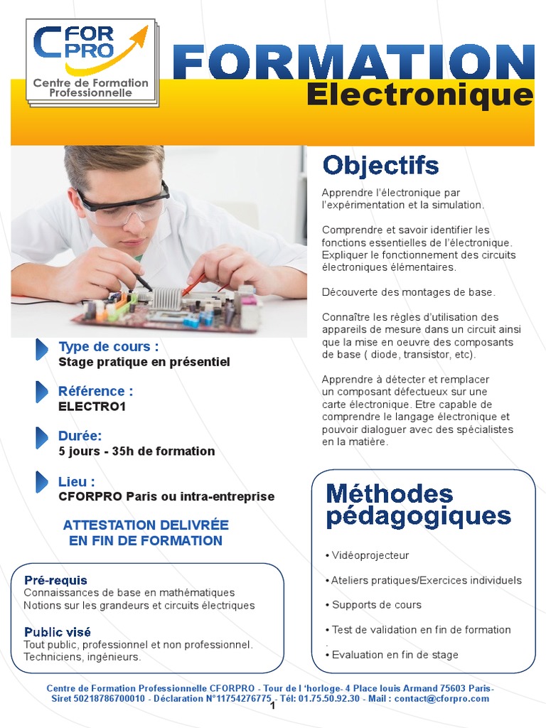 Formation Electronicien | PDF