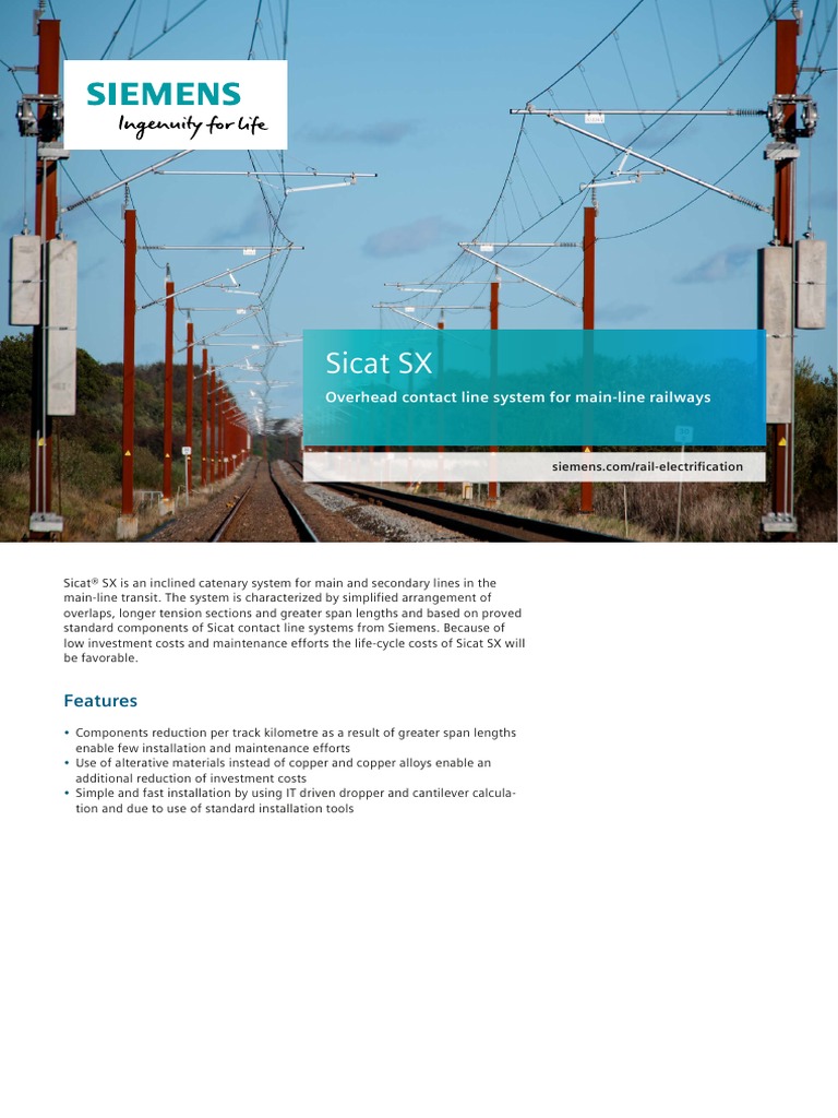Elektryfikacja Sicat SX en | PDF | Electric Power | Manufactured Goods