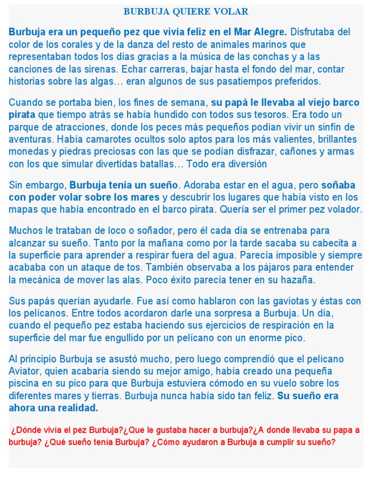 Burbuja Quiere Volar | PDF