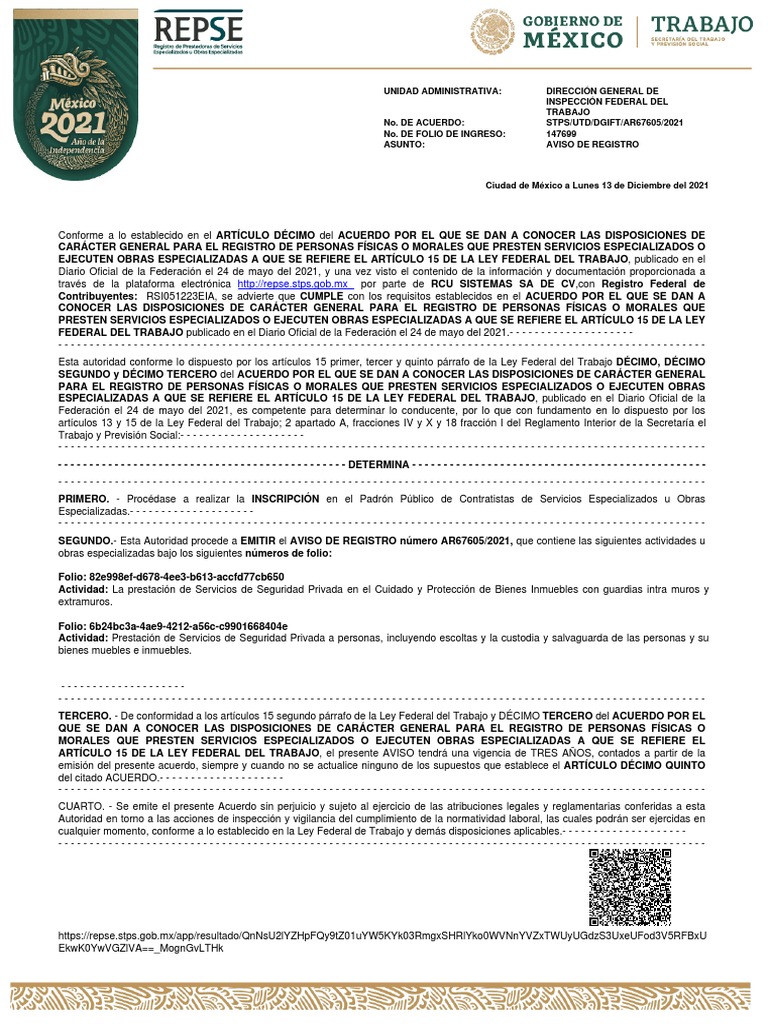 REPSE | PDF