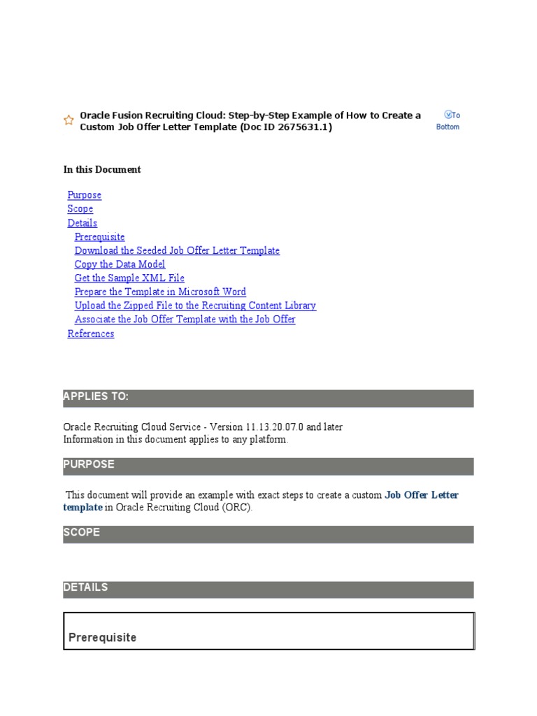 Custom ORC Job Offer Letter Template | PDF | Icon (Computing ...