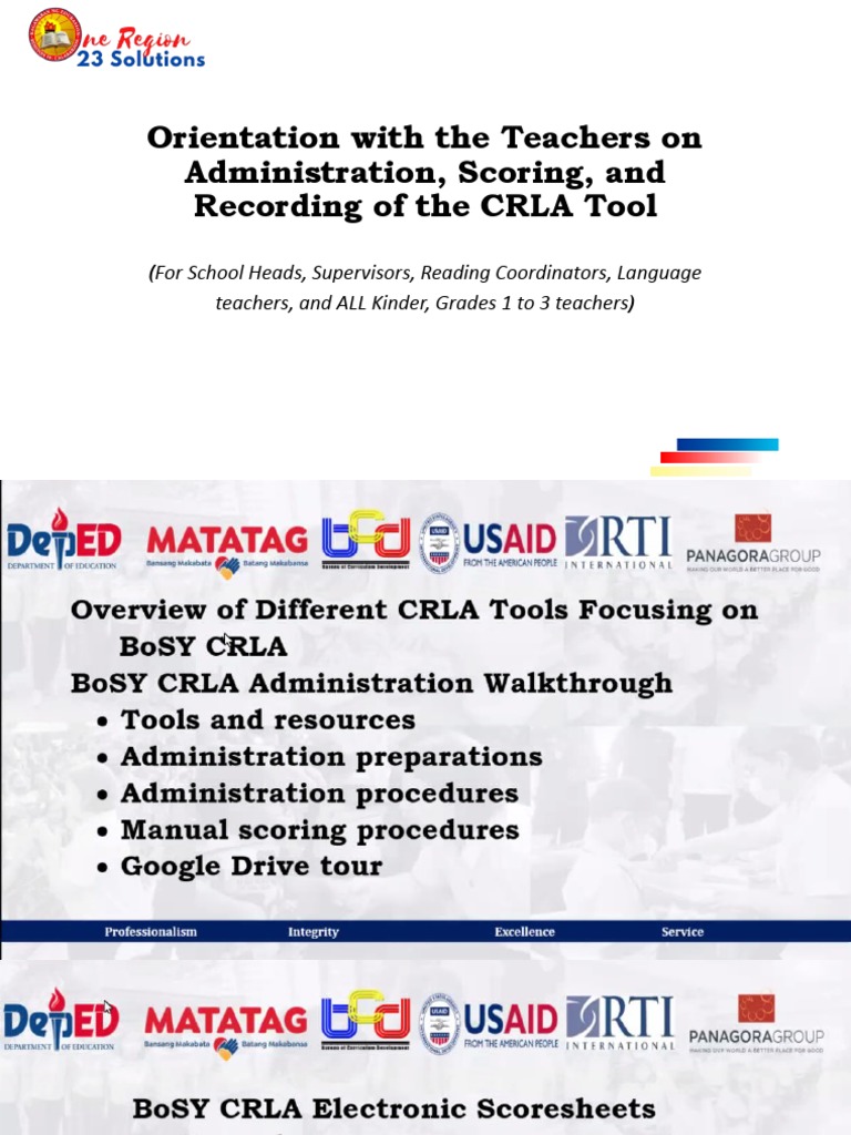 CRLA Tool Administration Guide | PDF | Phonics | Applied Linguistics