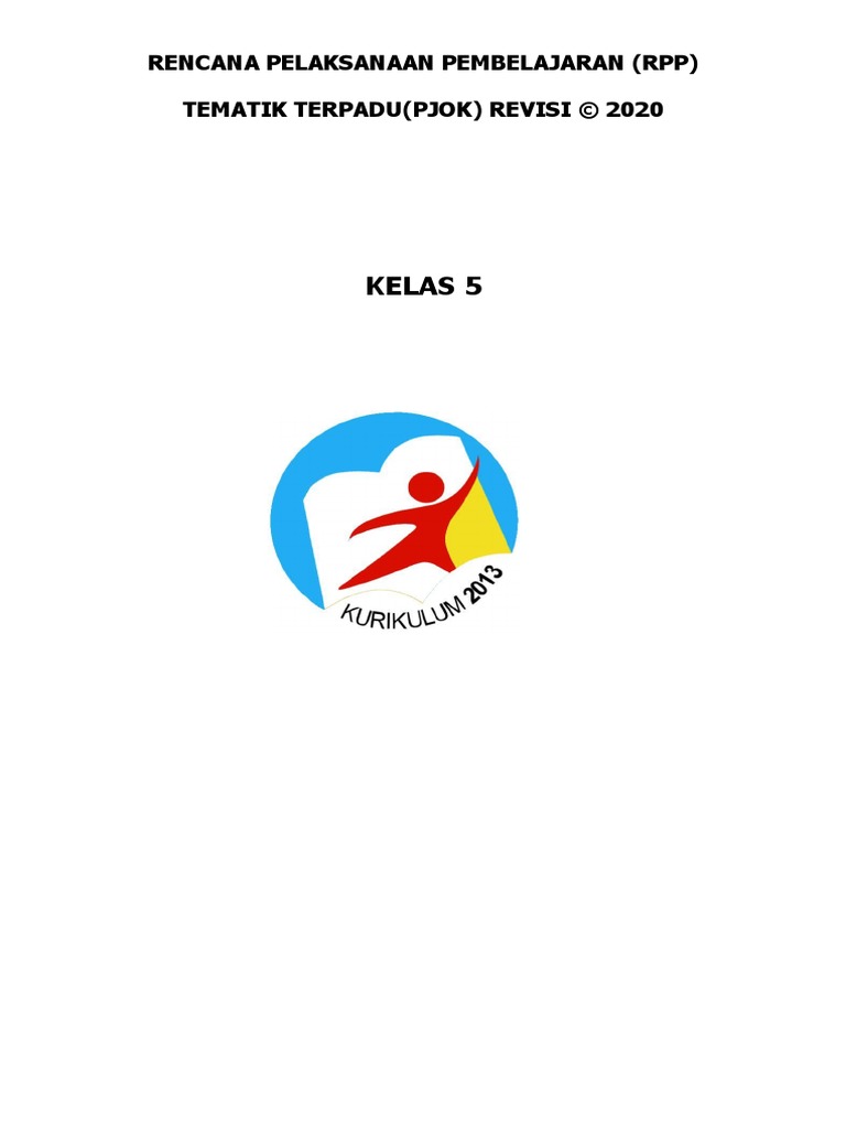 RPP SD K13 PJOK 1 Lembar Kelas 5 Lostn | PDF