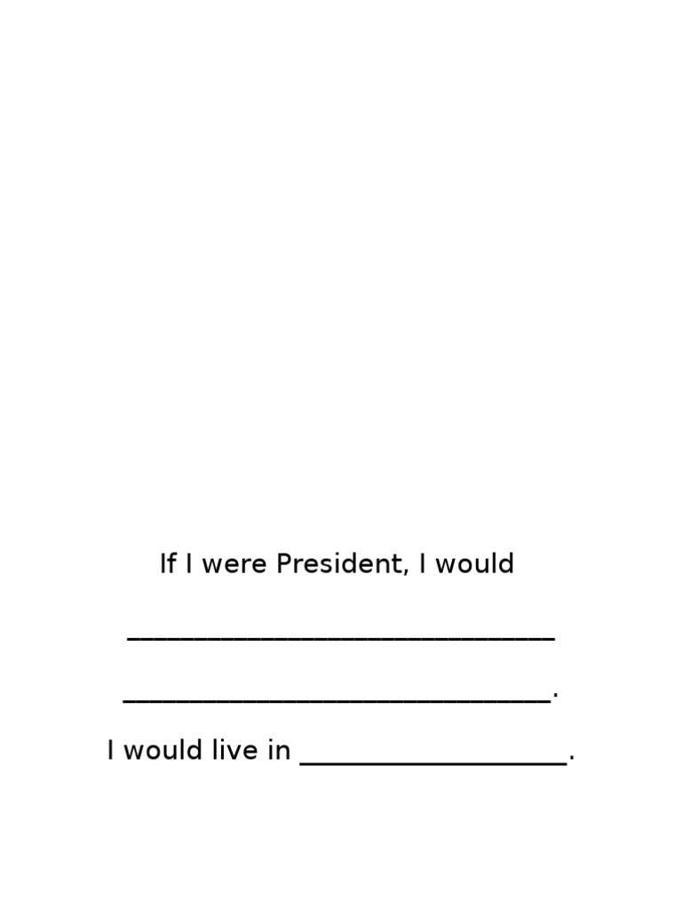 If I Were President | PDF | Self-Improvement