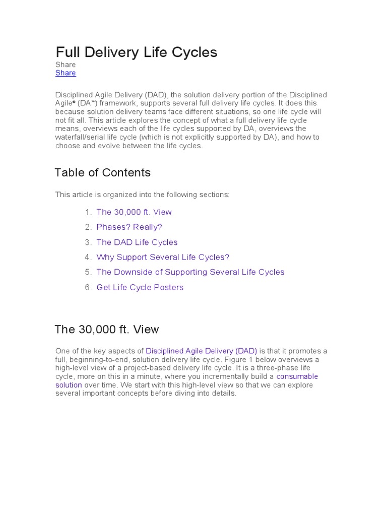 Full Delivery Life Cycles | Download Free PDF | Agile Software ... Full Delivery Life Cycles | Download Free PDF | Agile Software ...