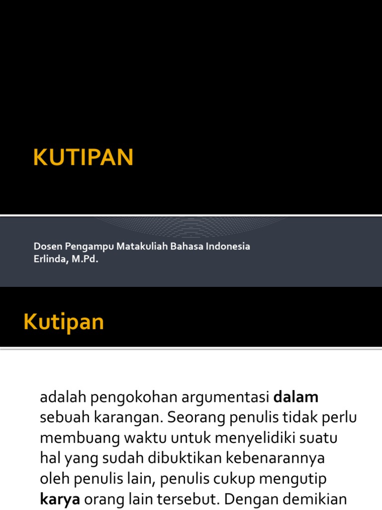 0000000470-31-Uni20211202-2021-Rp2a-13-Pertemuan (13) Kutipan | PDF | Seni & Disiplin Bahasa