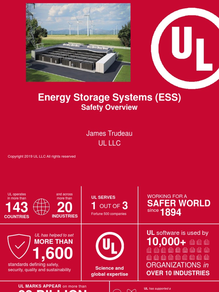 33 - UL - BESS Safety | PDF | Lithium Ion Battery | Energy Storage