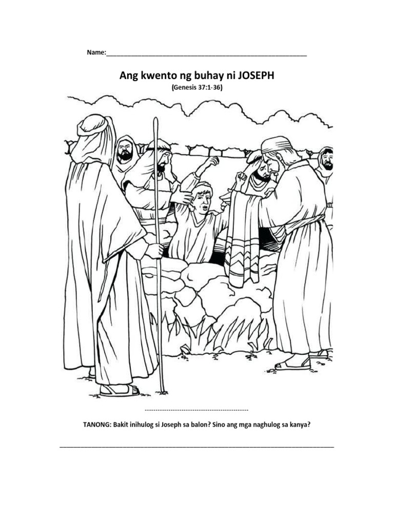 Joseph Coloring Page | PDF