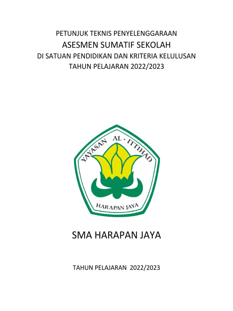 Petunjuk Teknis Asesmen Sumatif SMA 2023 | PDF | Seni