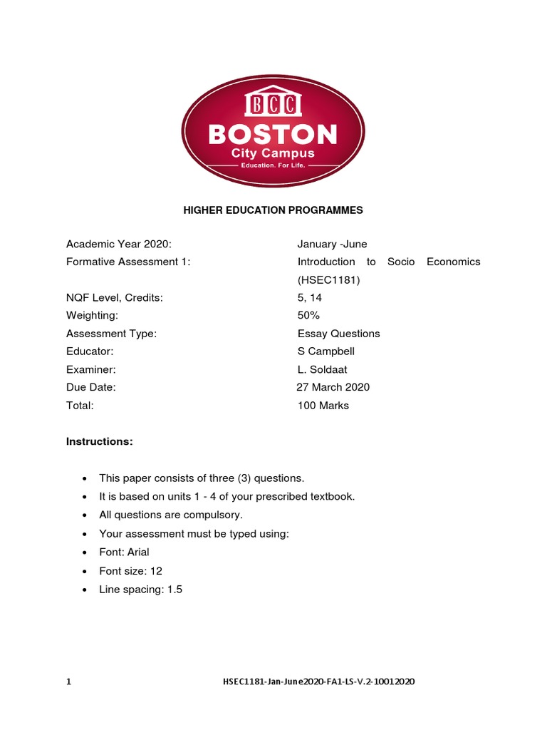 HSEC1181 Jan Jul2020 FA1 LS V.2 10012020 | PDF | Taxes | Unemployment
