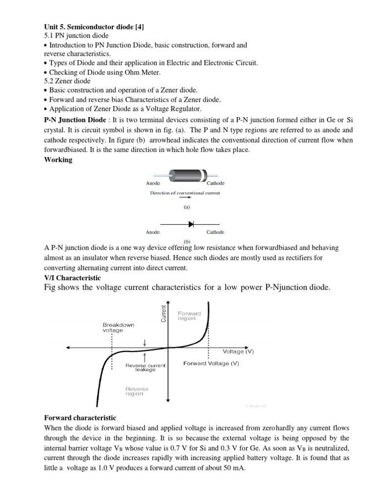Overview of Semiconductor Diodes | PDF