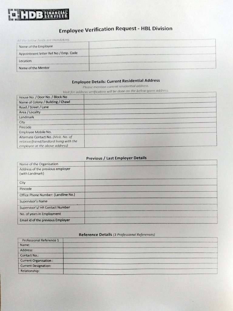HDB Format | PDF | Personal Identification Number | Service Industries