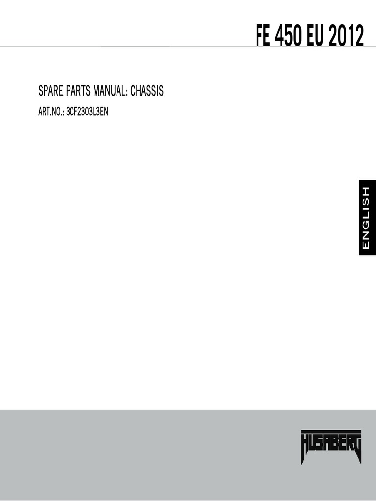 '12 Husaberg FE450 Motorcycle Chassis Spare Parts Catalog PDF | PDF ...