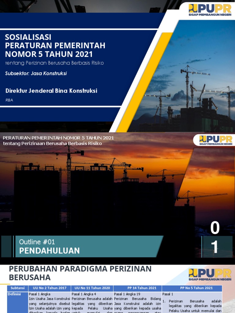 Materi Sosialisasi PP No 5 Tahun 2021 Tentang Perizinan Berusaha ...