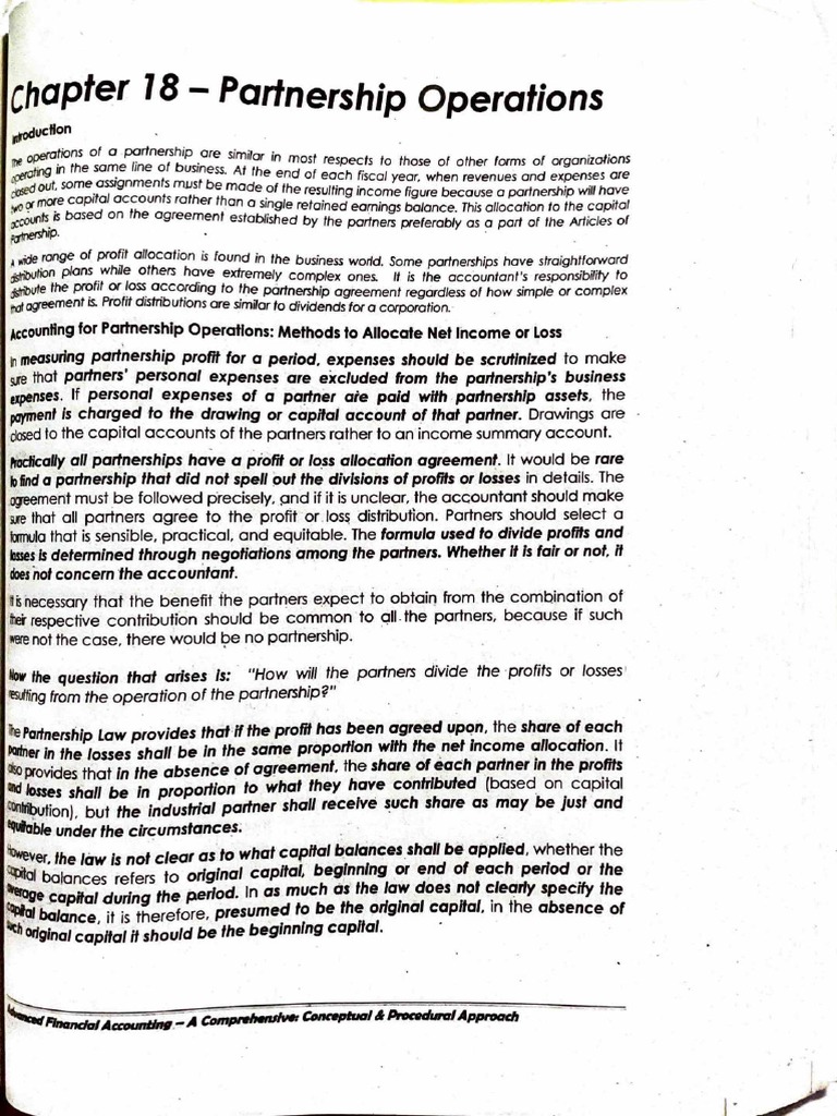 Partnership Operations 2 | PDF