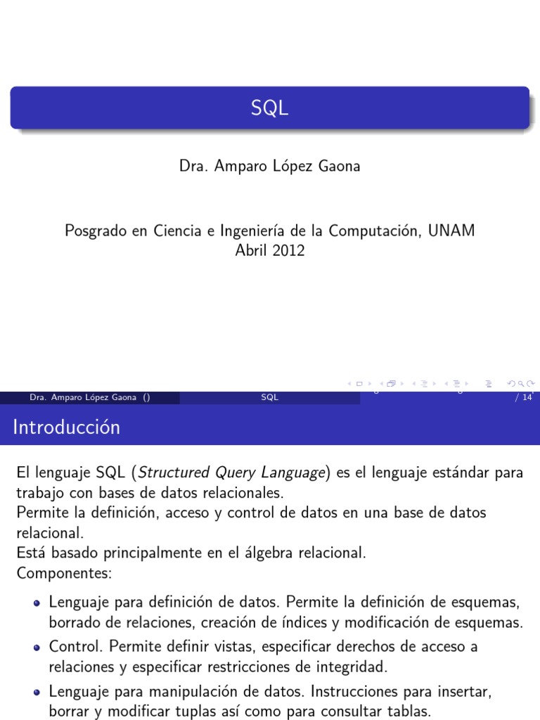 5 Asql | PDF | SQL | Modelo de datos