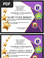 Early Bird Certificate May | PDF | Philippines