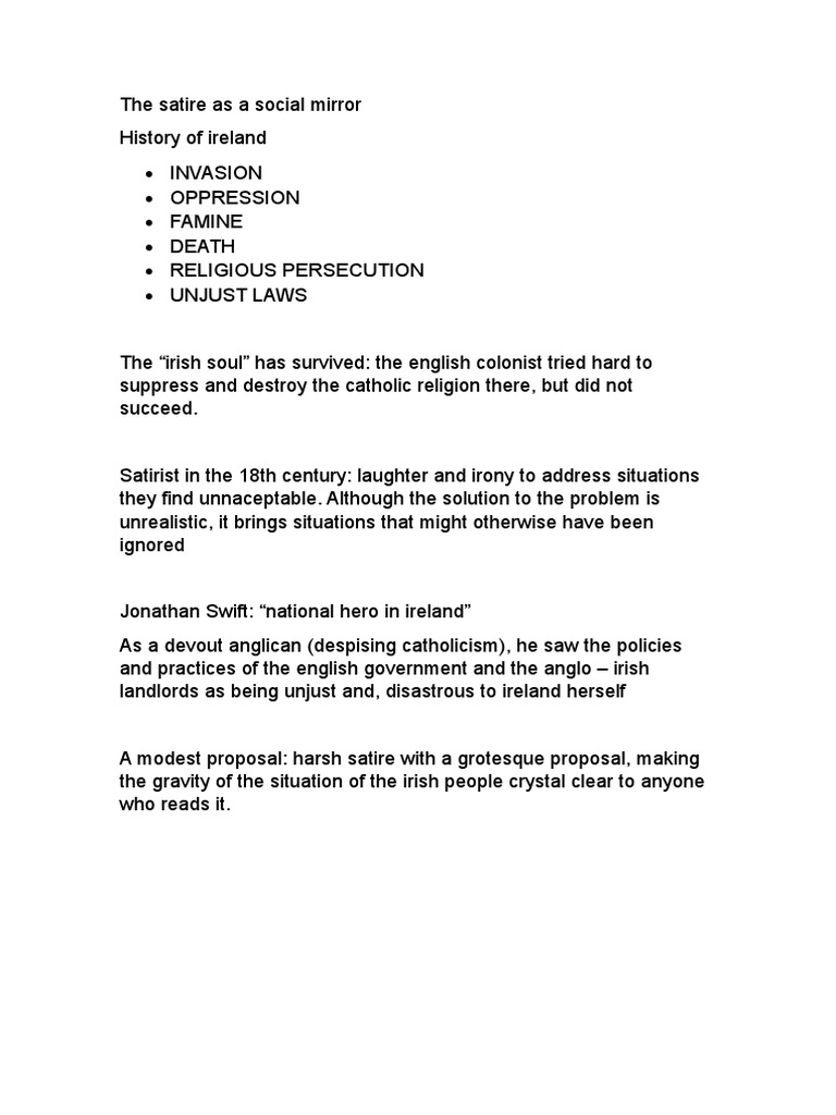 The Satire As A Social Mirror Pdf