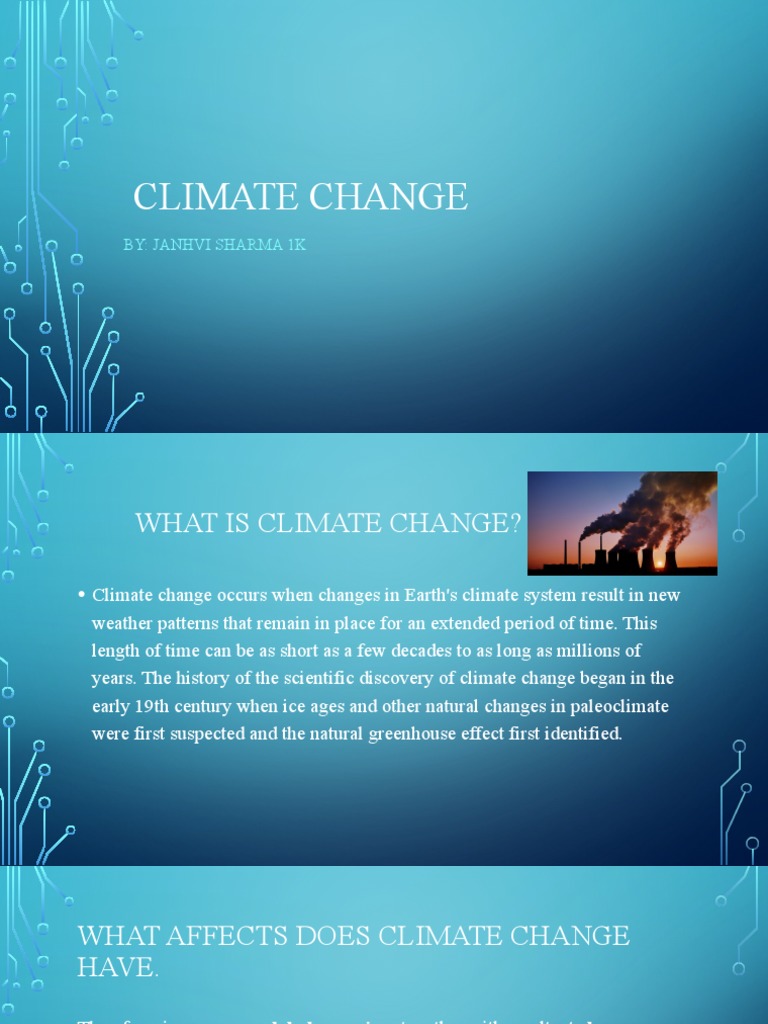 Climate Change Presentation | PDF