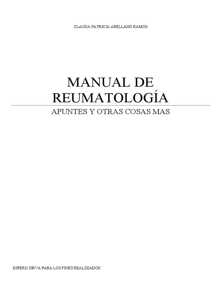 Reuma | PDF | Ciencias sociales | Salud y bienestar