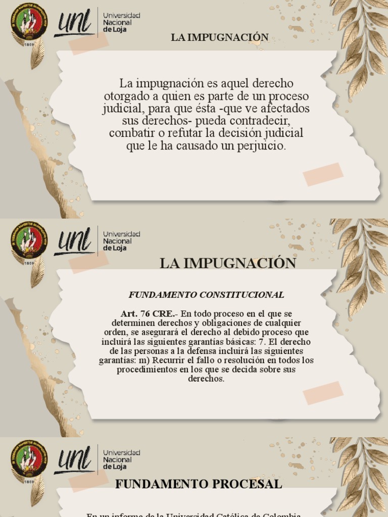 Impugnación en el Proceso Judicial: Guía Completa | PDF | Apelación ...