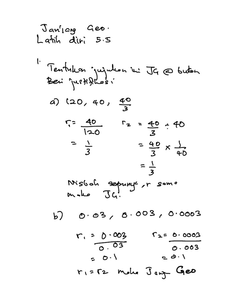 Janjang Geometri | PDF