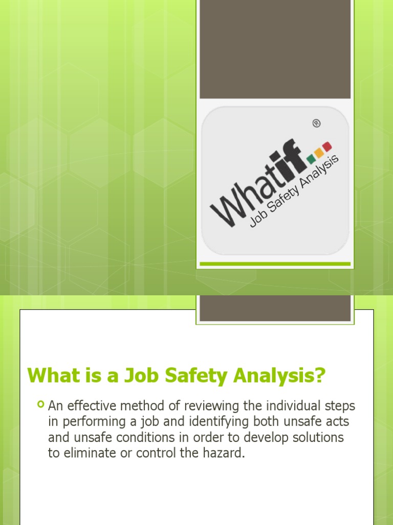 1 Job Hazards Analysis SLMC | PDF | Occupational Safety And Health ...