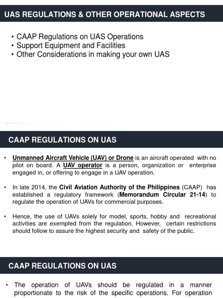 Learning Module 4 - UAS Regulations & Other Operational Aspects | PDF Learning Module 4 - UAS Regulations & Other Operational Aspects | PDF