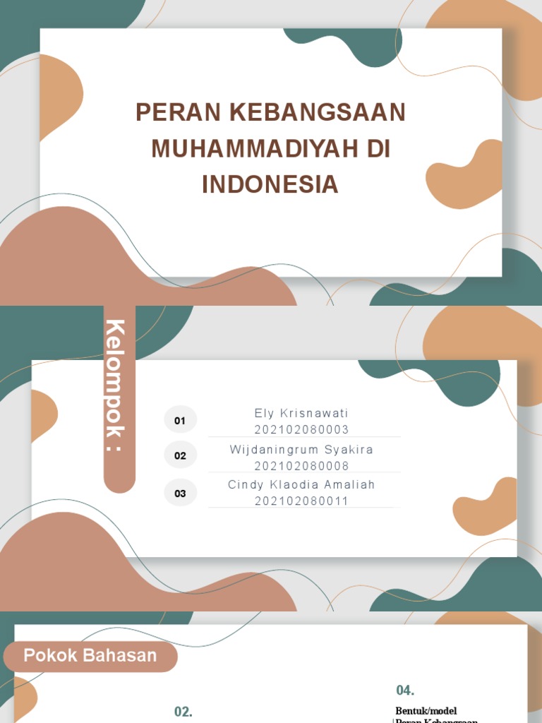 Aik Peran Kebangsaan Muhammadiyah Di Indonesia | PDF