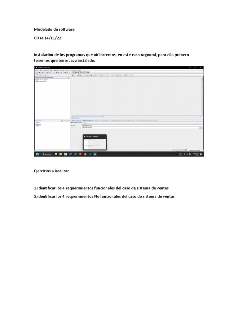 Modelado de Software con ArgoUML y Rational Rose | PDF