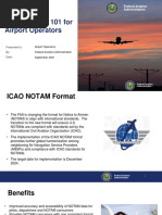 ICAO NOTAM Format Example | PDF | Air Traffic Control | Runway