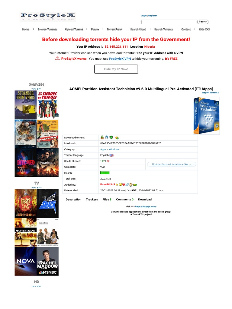 AOMEI Partition Assistant Technician v9.6.0 Multilingual Pre-Act | PDF