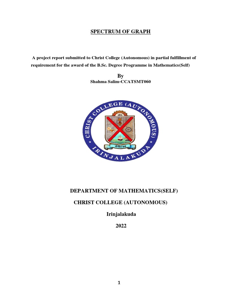 Spectrum of Graph | Download Free PDF | Eigenvalues And Eigenvectors ...