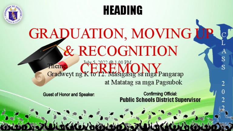 Tarp For Graduation 2022 | PDF