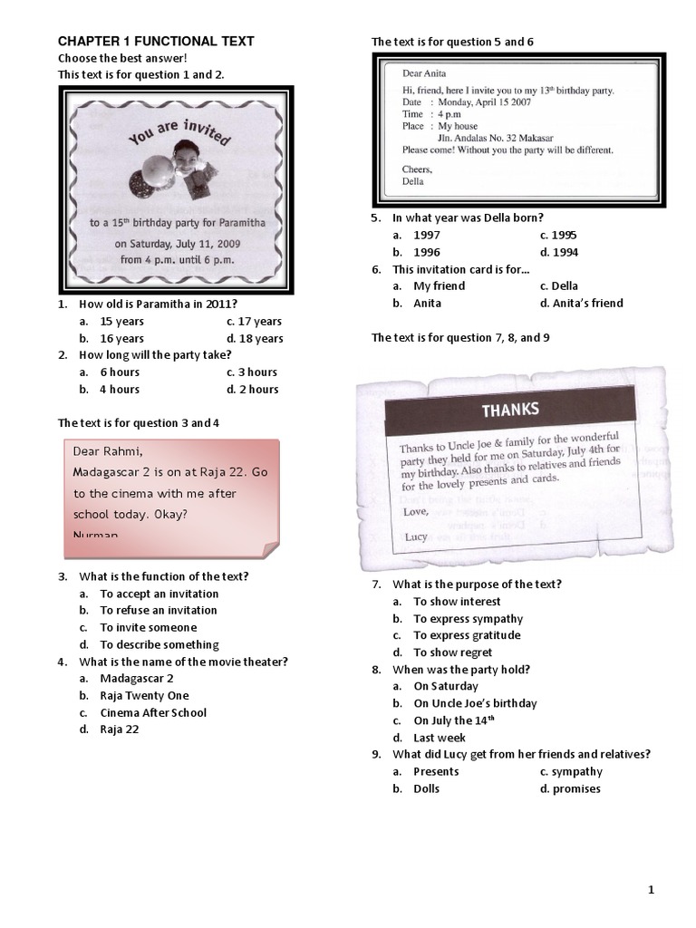 Functional Text | PDF