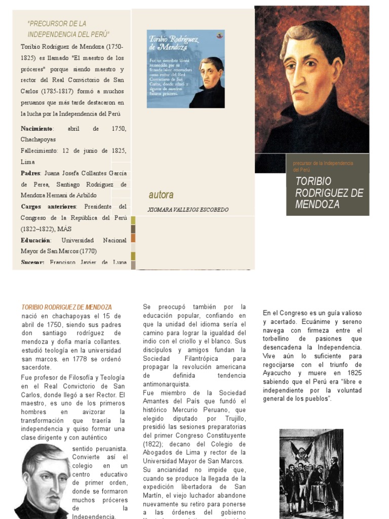 Triptico de Toribio Rodriguez de Mendoza | PDF