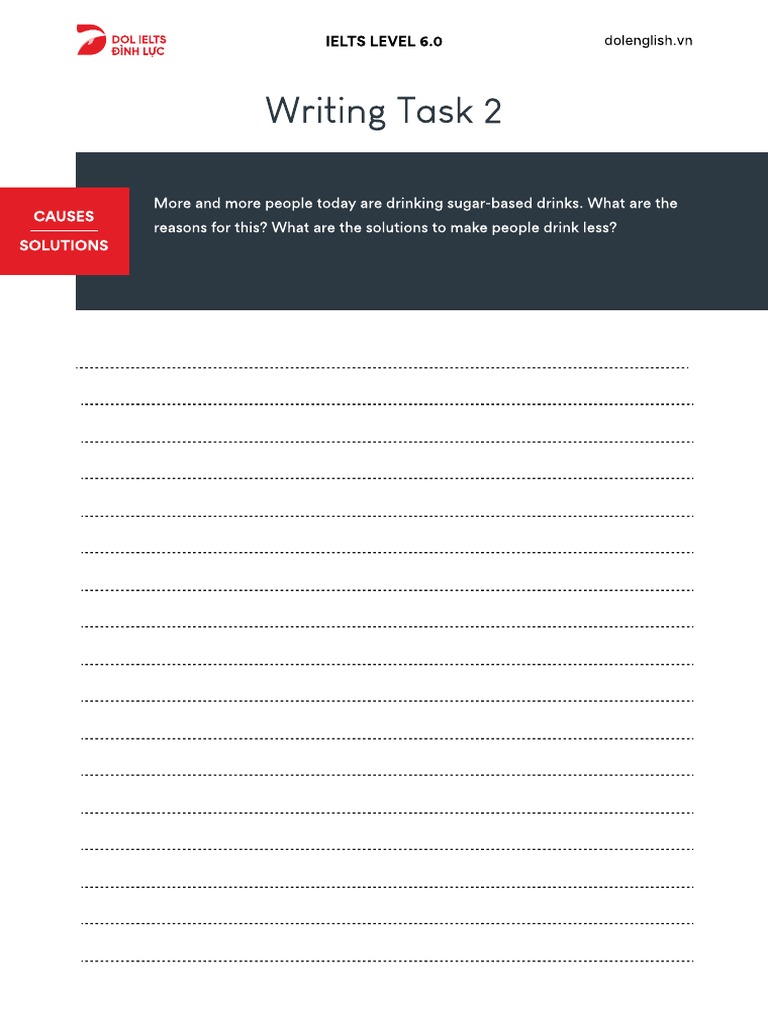 Level 6.0 - 03 Writing Task 2 (Cause - Solution) | PDF