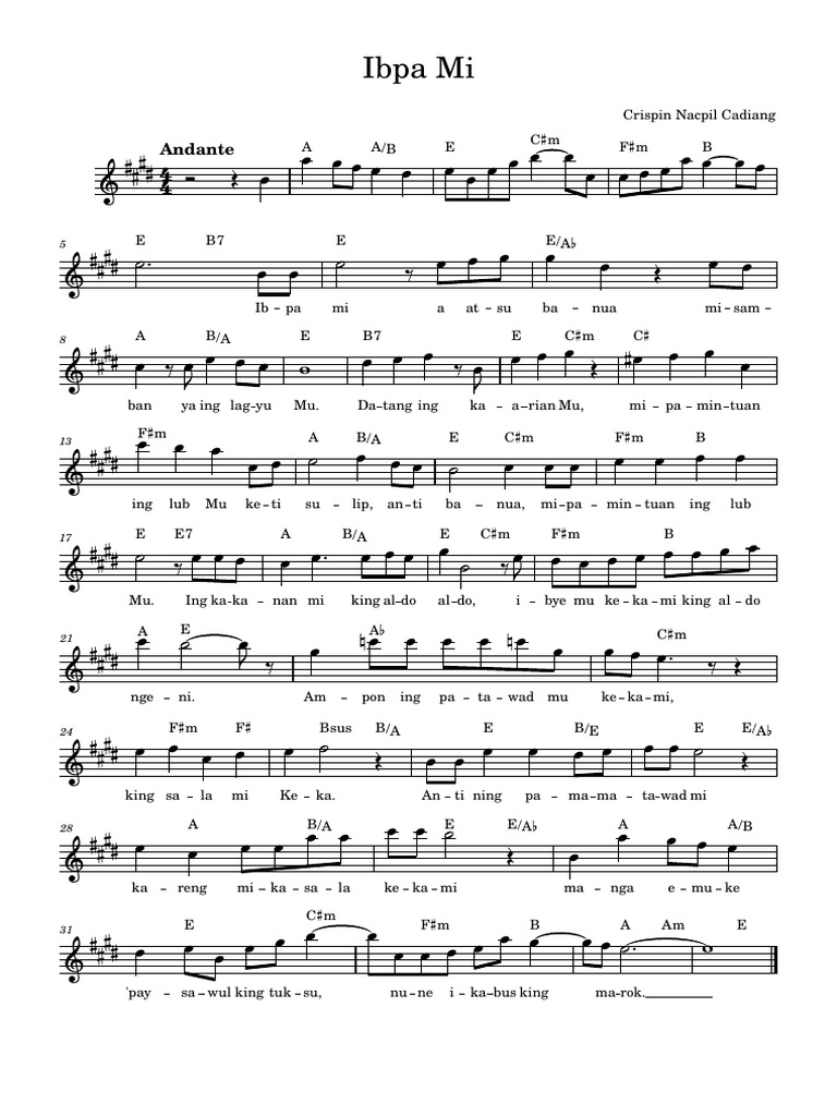 Ibpa Mi (Cadiang) | PDF