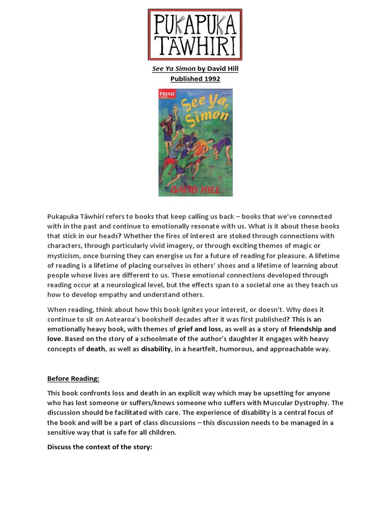 See_Ya_Simon_David_Hill (6) | PDF | Disability | Behavioural Sciences