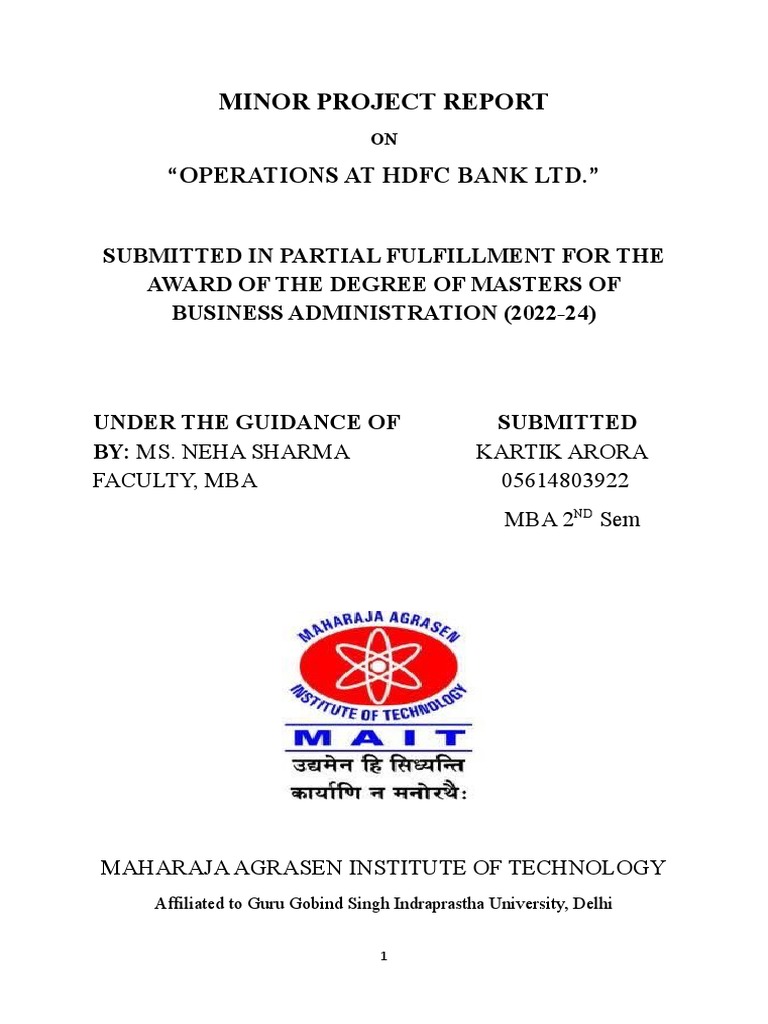 Kartik Minor Project | PDF