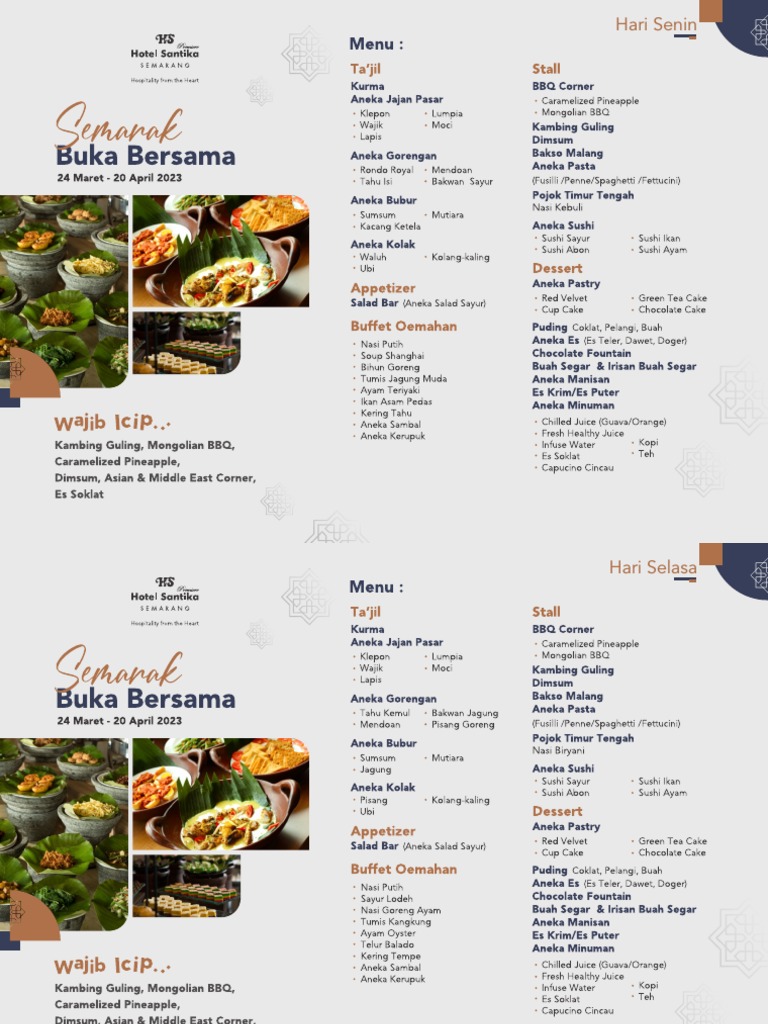Menu Rotasi Ramadhan | PDF