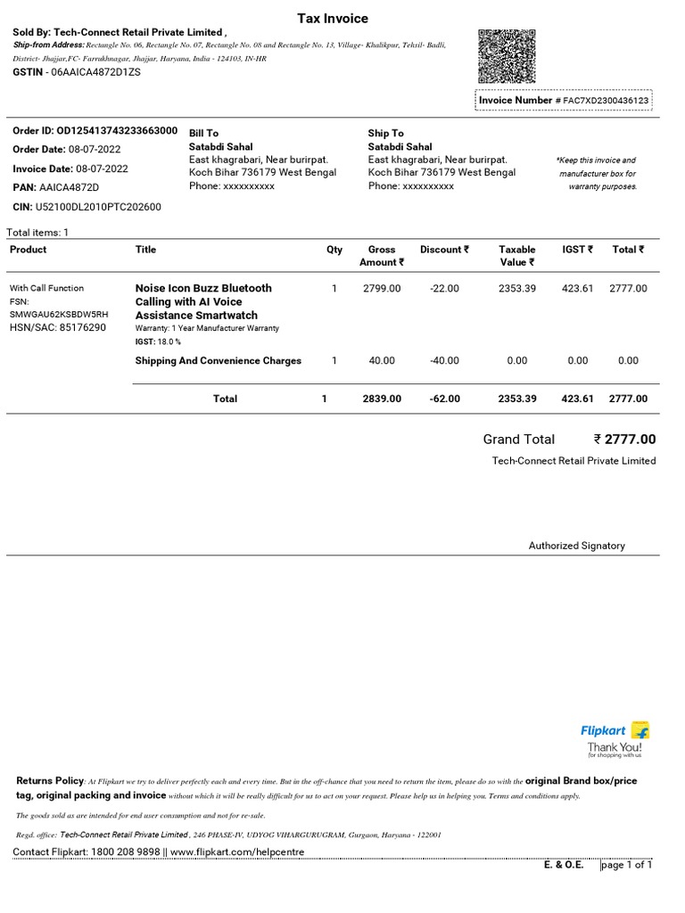 INVOICE | PDF | Economies | Taxes