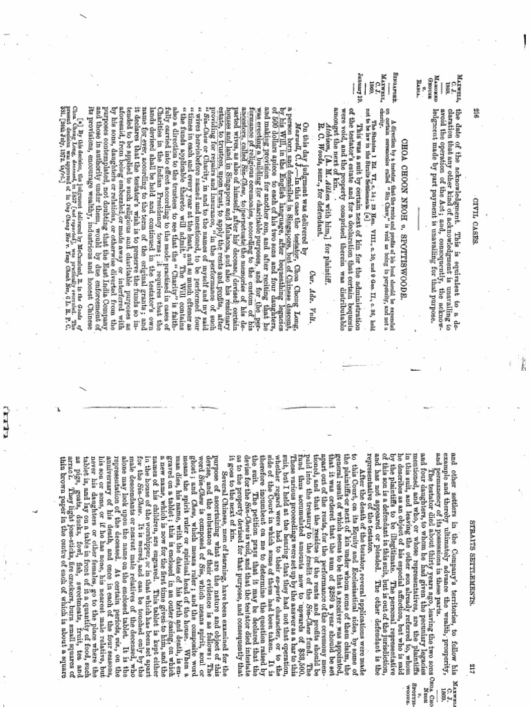 Choa Choon Neo V Spottiswoode | PDF